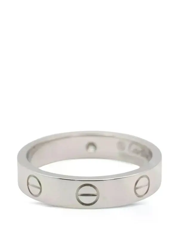 Cartier Mini Love Diamond Ring - Silver