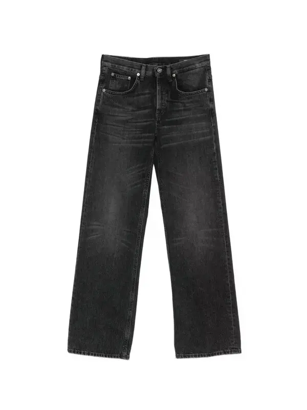 DONDUP Jacklyn Faded-effect Wide-leg Jeans - Black