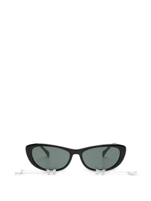 YVMIN Kitten Whisker Cat-eye Sunglasses - Black