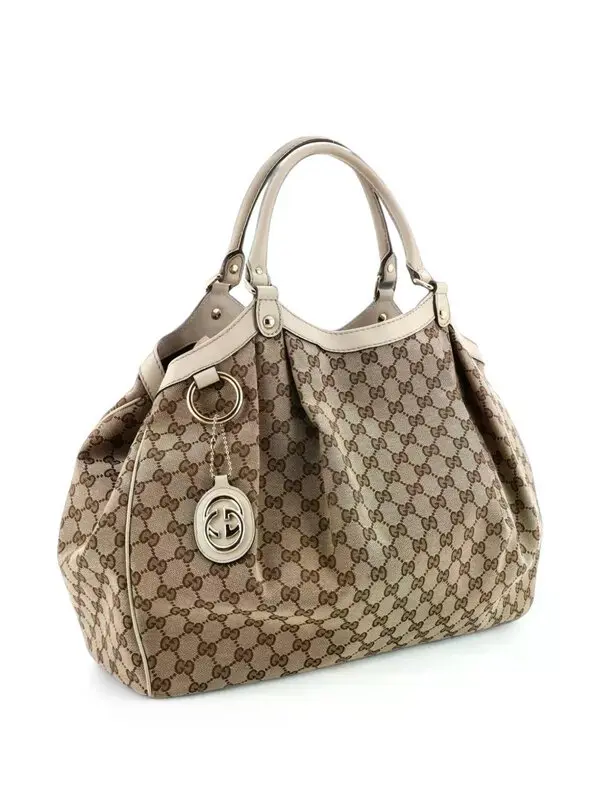 Gucci Sukey Gg Canvas With Leather Large Tote Bag