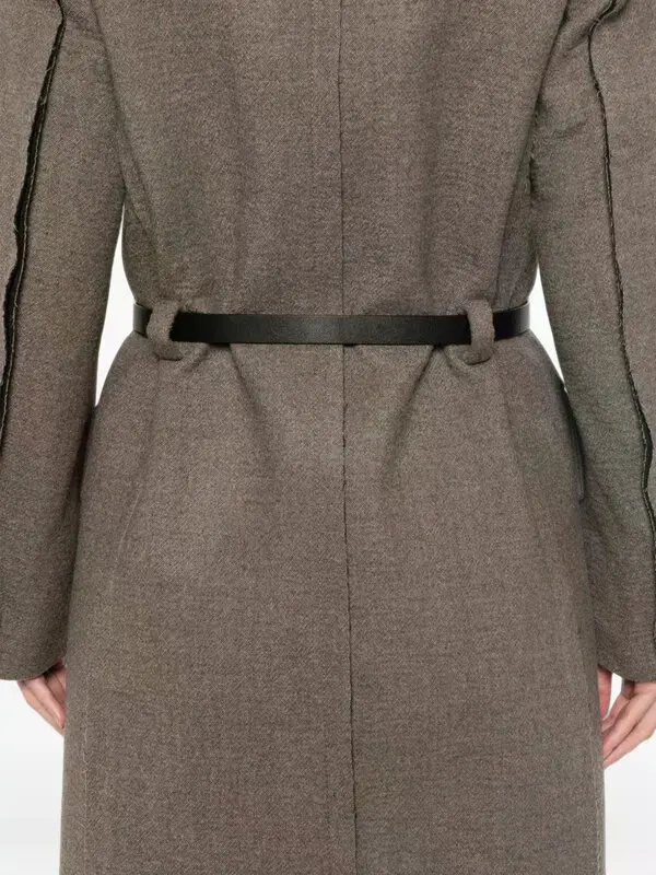 Seafarer Double-breasted Belted Coat