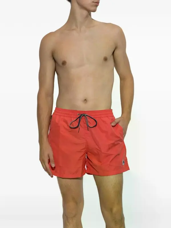 Paul Smith Burnt- Zebra-logo Swim Shorts