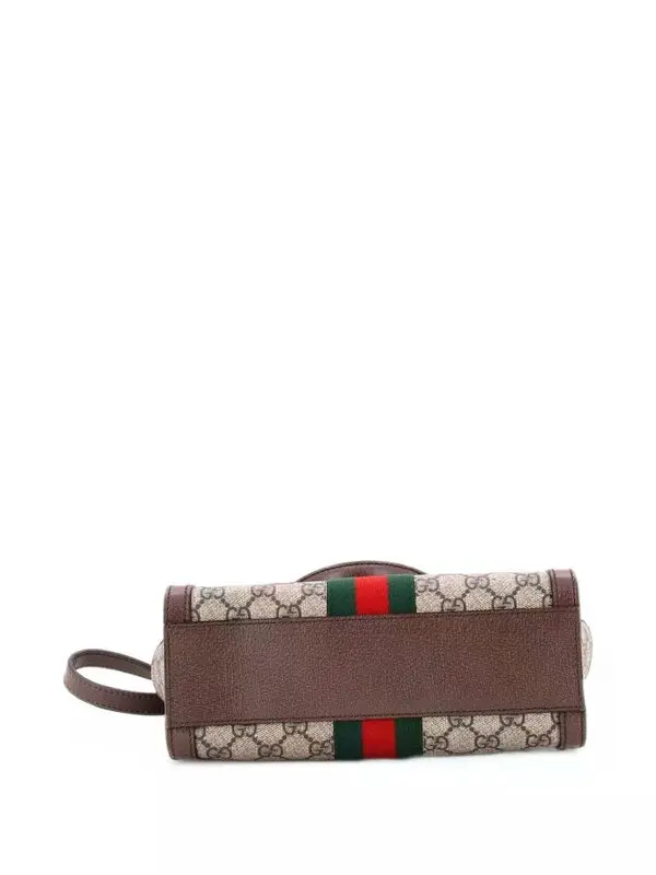 Gucci Ophidia Top Handle Gg Coated Canvas Small Tote Bag
