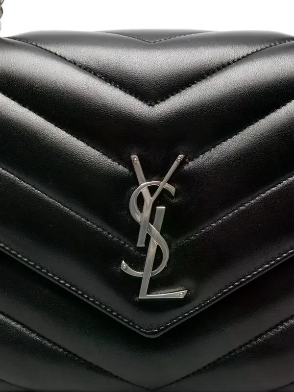 Saint Laurent Medium Loulou Matelassé Leather Shoulder Bag - Black