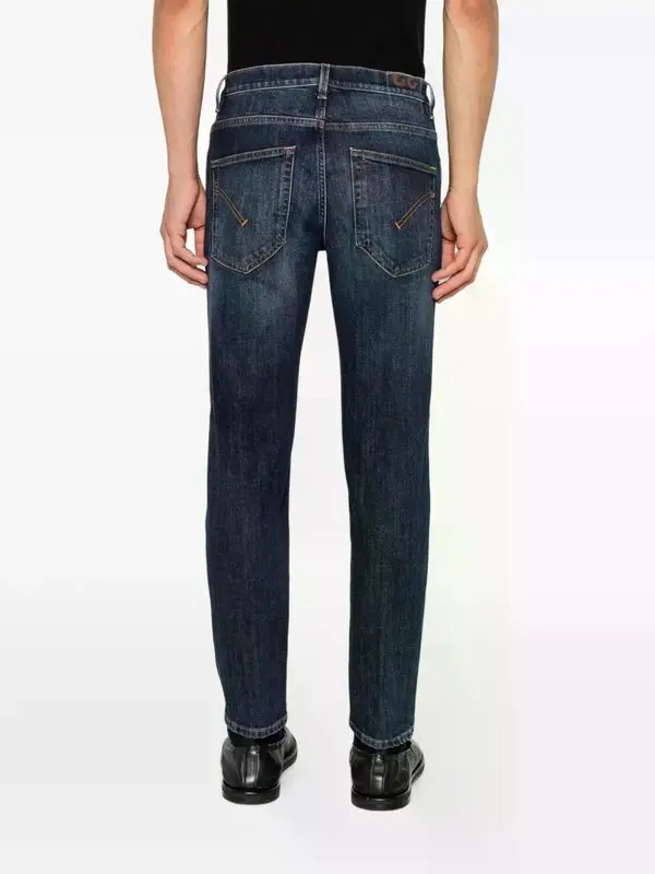 DONDUP Faded Whiskered Jeans - Blue