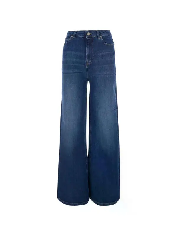 TWINSET Logo-patch Wide-leg Jeans