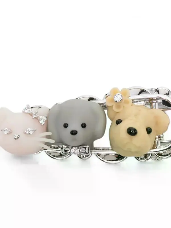 YVMIN Crystal-embellished Animal Hair Clip