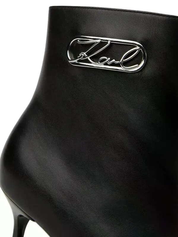 Karl Lagerfeld Sienna Signia Curve Ankle Boots
