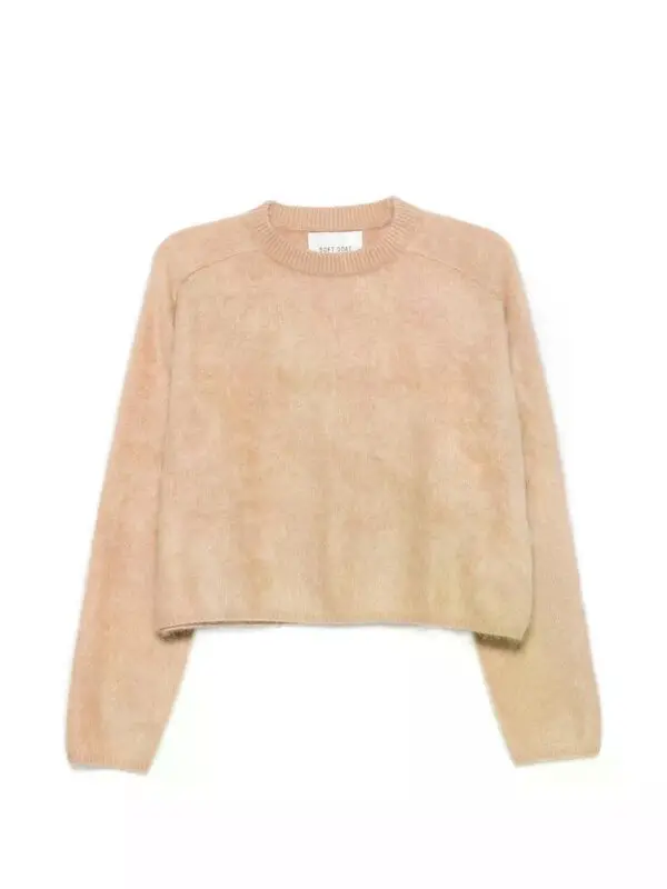 Soft Goat Brushed-finish Crew-neck Sweater - Neutrals