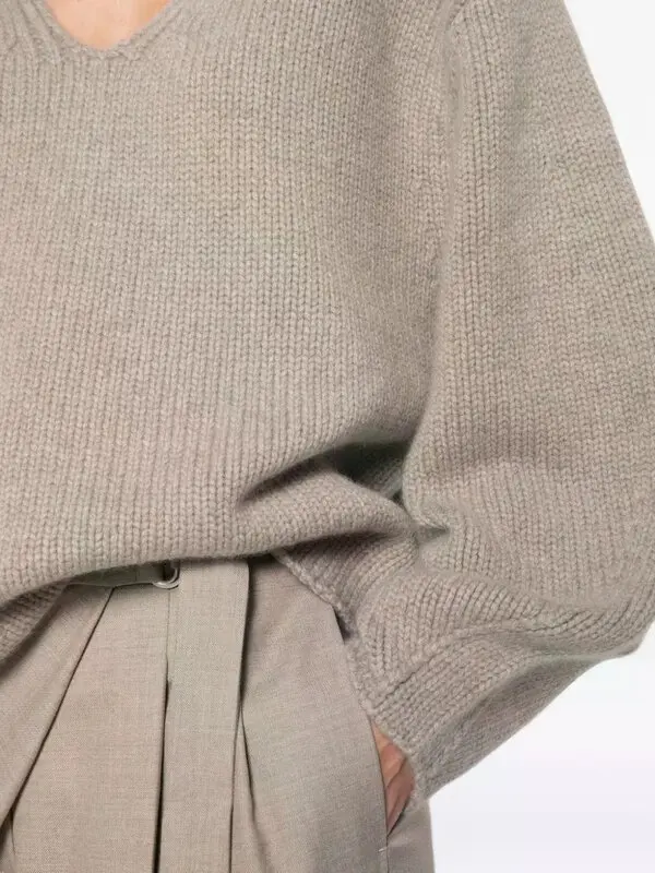 Soft Goat V-neck Knitted Sweater