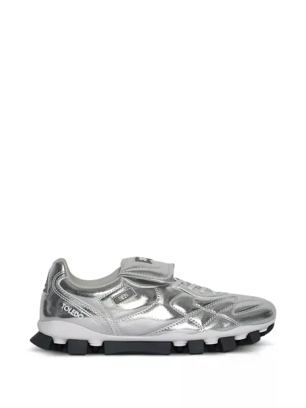 WAITING FOR THE SUN Toledo Metallic Calf Leather Sneakers