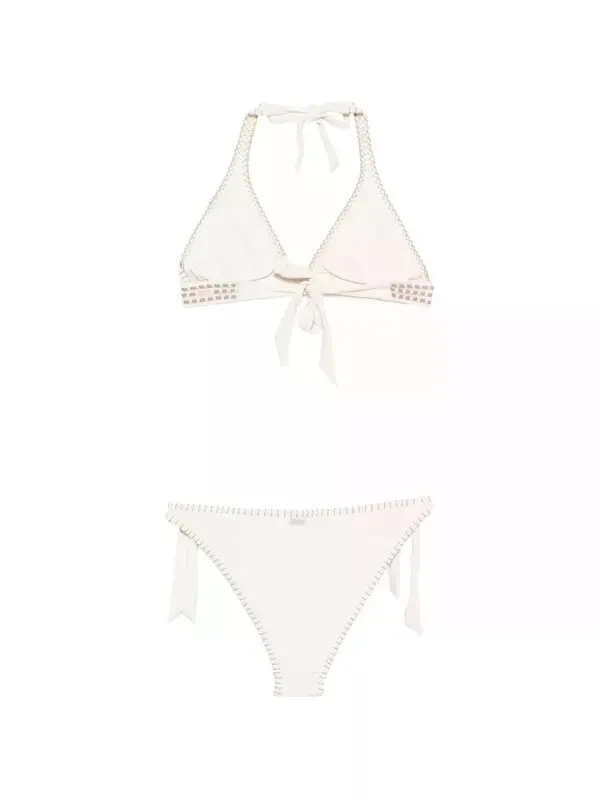 BANANA MOON Crochet-trim Halterneck Bikini