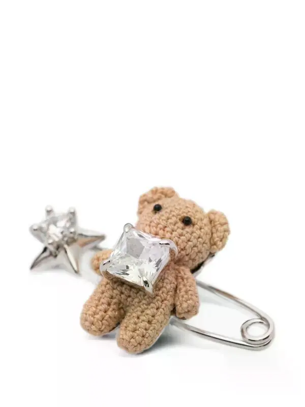 YVMIN Teddy Bear Star-embellished Brooch