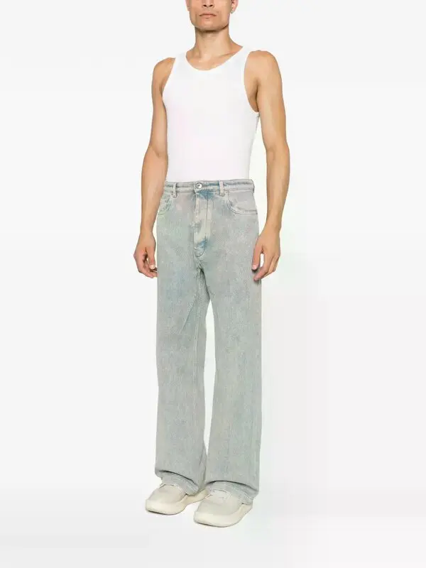Rick Owens Honeycomb-textured Jeans