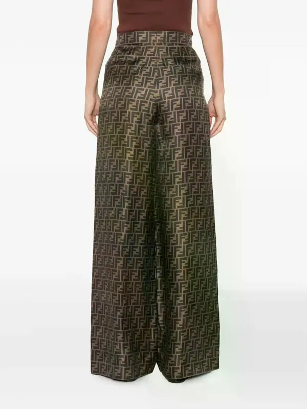 Fendi Ff Logo-print Palazzo Pants