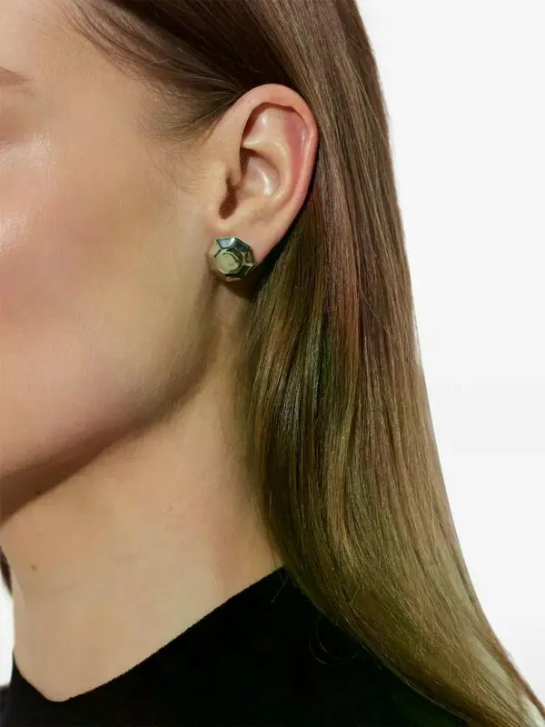 MAISON MARGIELA Asymmetric Faceted Earrings
