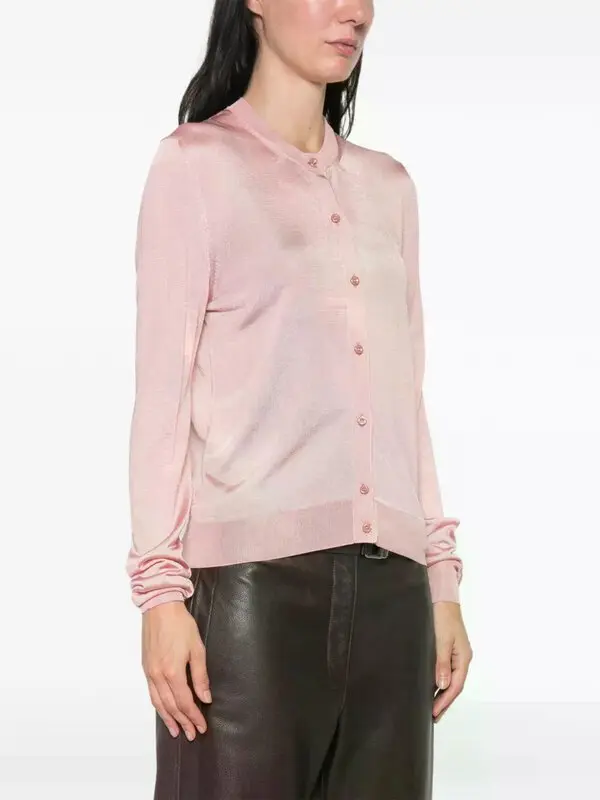 Fendi Logo-embroidered Button-front Cardigan