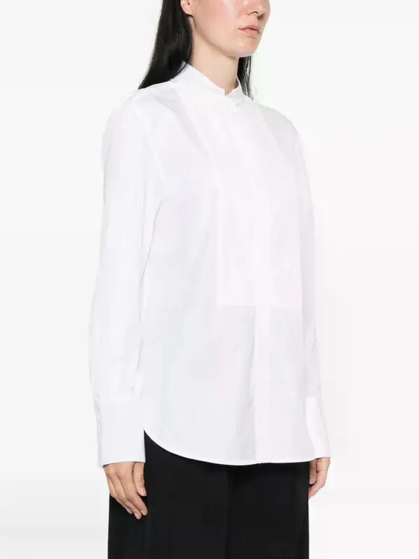 Seafarer Bib-front Band-collar Shirt