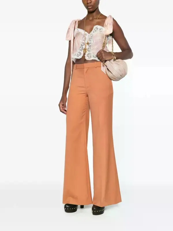 Chloé Belt-loop Pocket Flare Trousers
