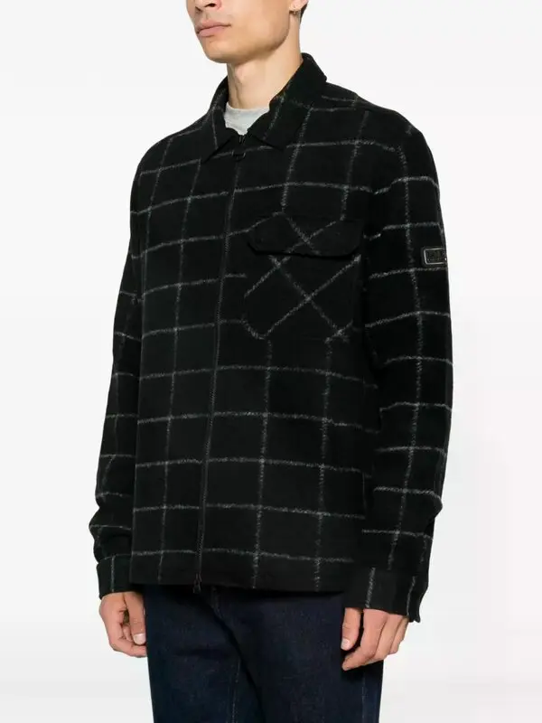 Barbour Check-pattern Zip-up Jacket