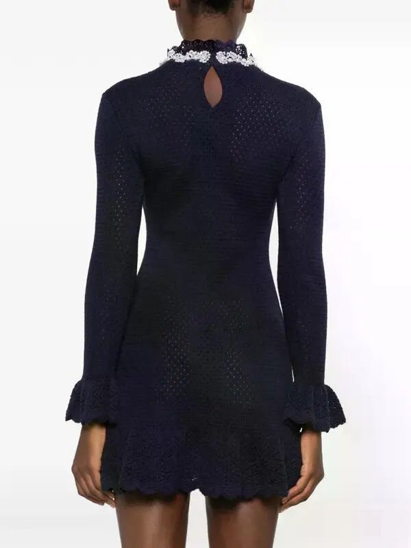 SELF-PORTRAIT Bead-embellished Mini Dress