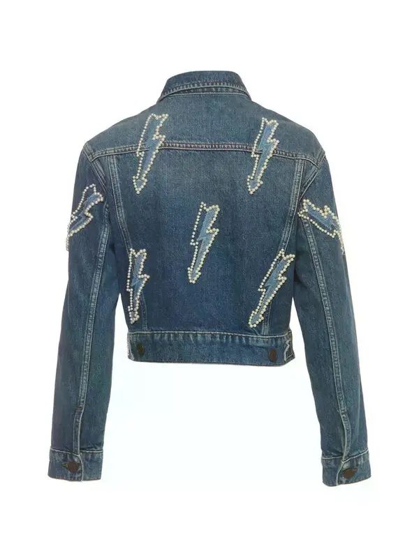 Sandro Embellished Denim Jacket