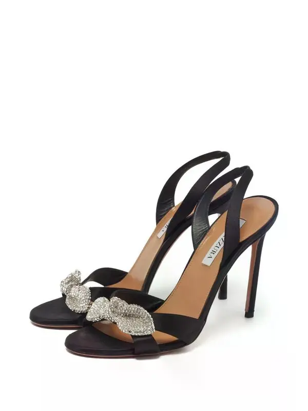 AQUAZZURA Very Bow Slingback Sandals
