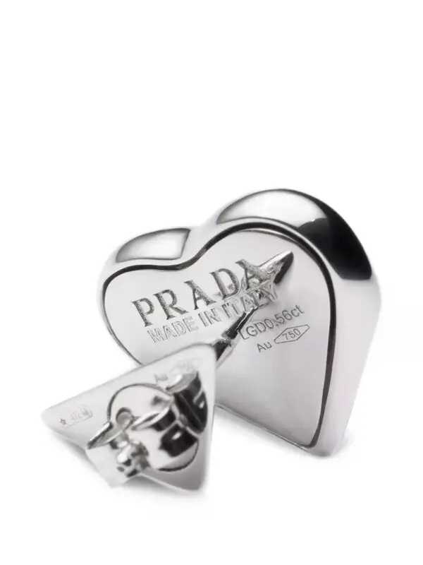 Prada Eternal Gold Nano Heart Laboratory-grown Diamonds Ingle Earring