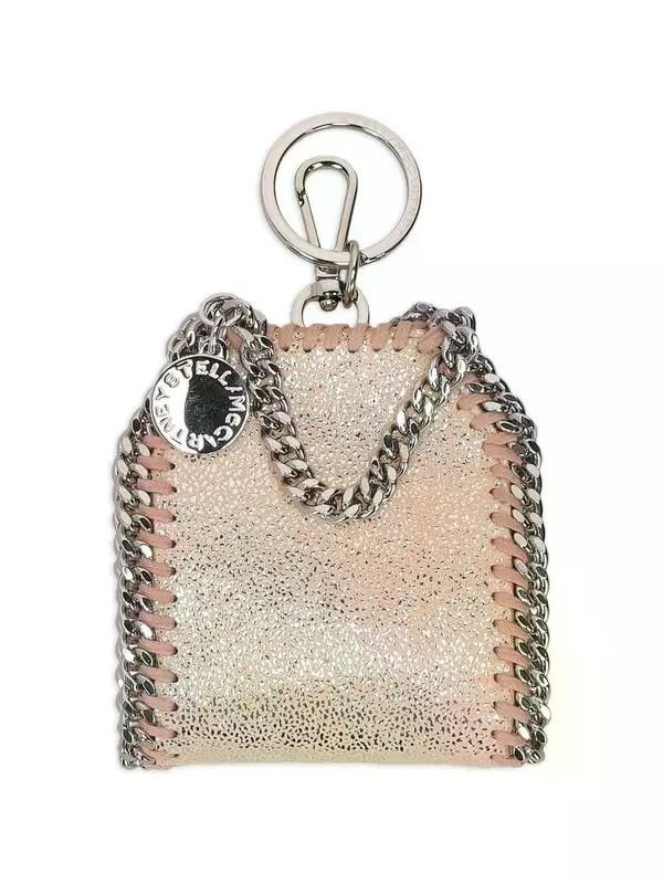 Stella McCartney Falabella Chain-trim Airpods Case Keyring - Neutrals