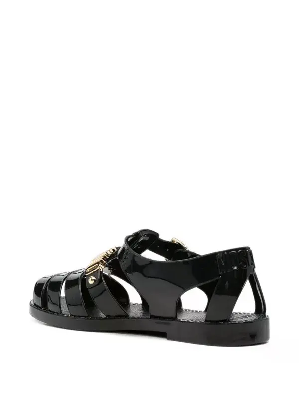 Moschino Logo-lettering Buckled Sandals