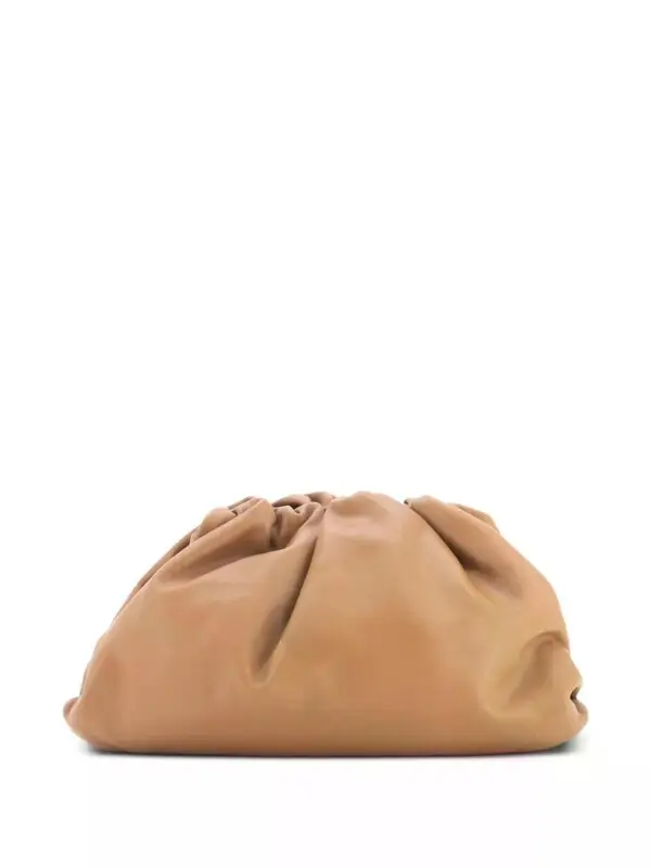 Bottega Veneta Leather Clutch Bag - Brown