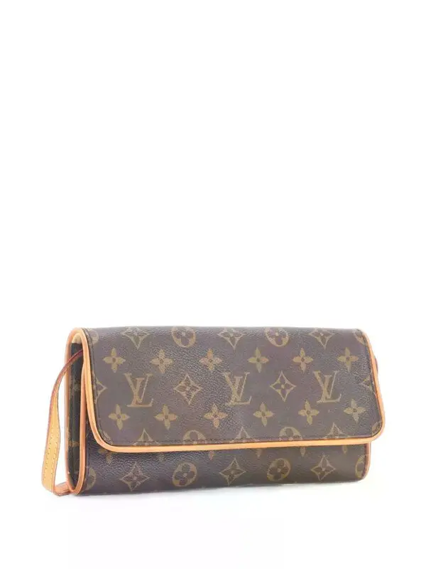 LOUIS VUITTON Twin Handbag Monogram Canvas Gm Crossbody Bag