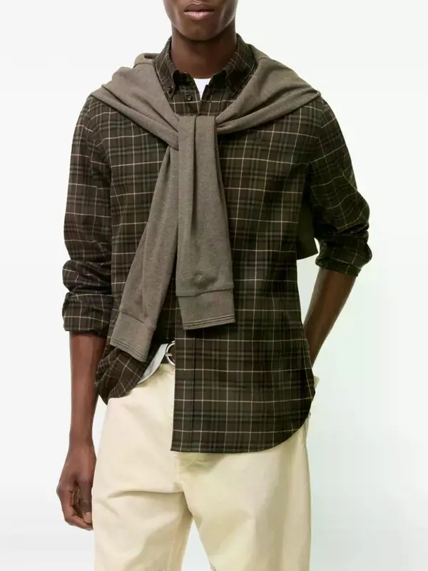 Burberry Check-pattern Long-sleeved Shirt