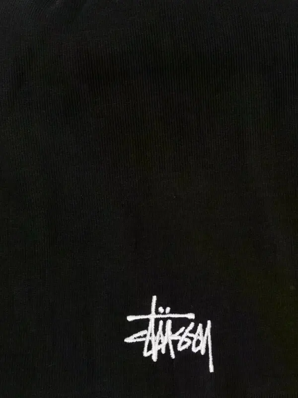 StÜssy Skullcap Logo-embroidered Jersey Beanie Hat