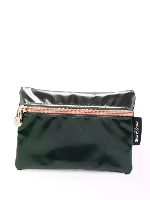 JACK GOMME Patch Zip-fastening Clutch Bag