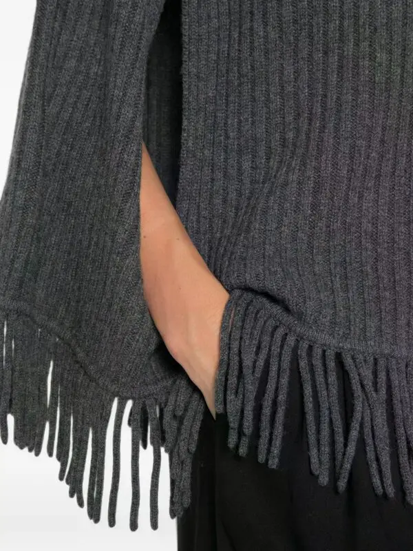 Simkhai Fringe-trimmed Ribbed Sweater
