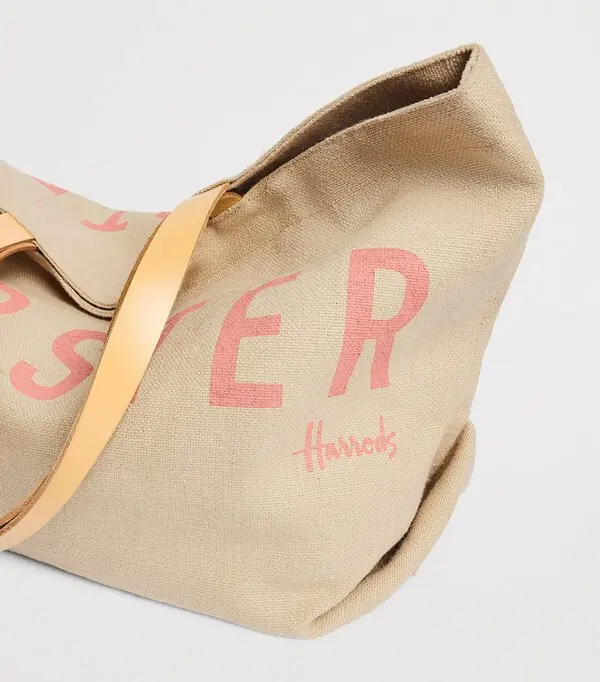 Harrods Jute Lobster Tote Bag