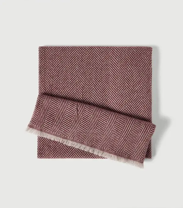 Brunello Cucinelli Cashmere Chevron Scarf