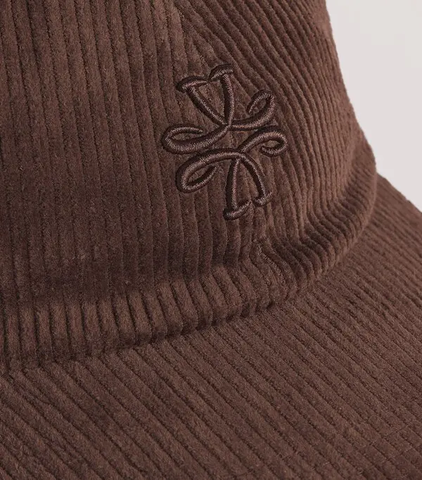 Jacob Cohen Cotton Corduroy Logo Baseball Cap