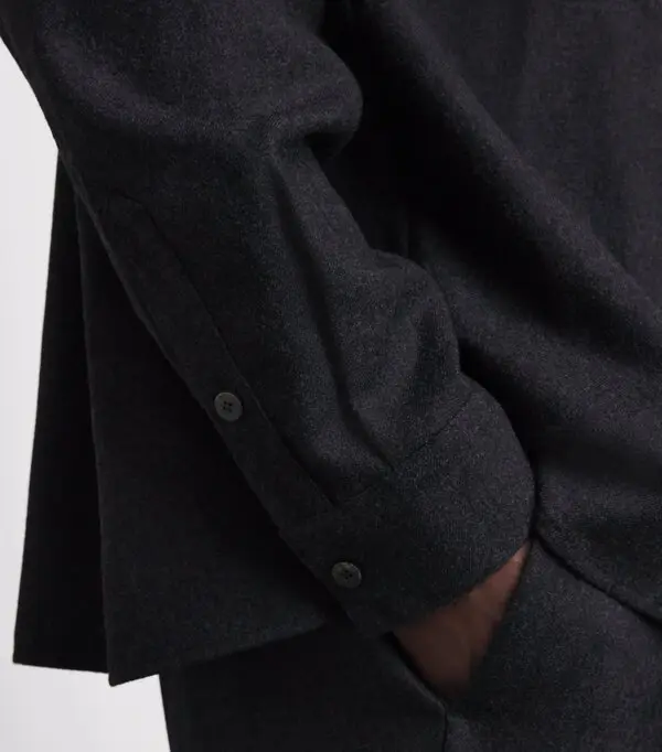 LE17SEPTEMBRE Wool Half-placket Overshirt