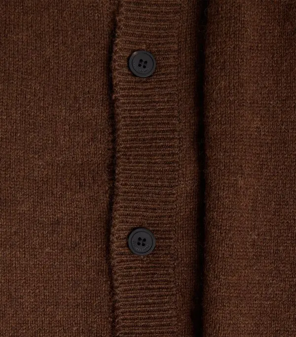 LE17SEPTEMBRE Wool-alpaca Collar Cardigan - Brown