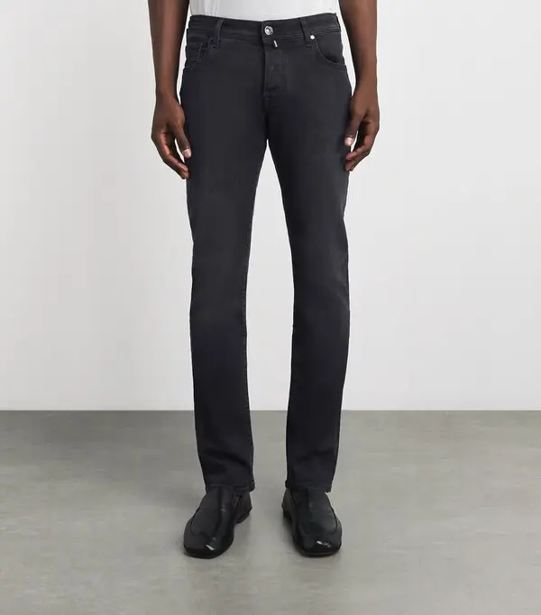 Jacob Cohen Pony Hair-patch Nick Slim Jeans