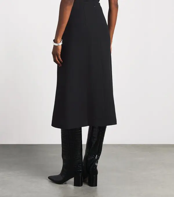 Huishan Zhang Wool Evelina Midi Skirt