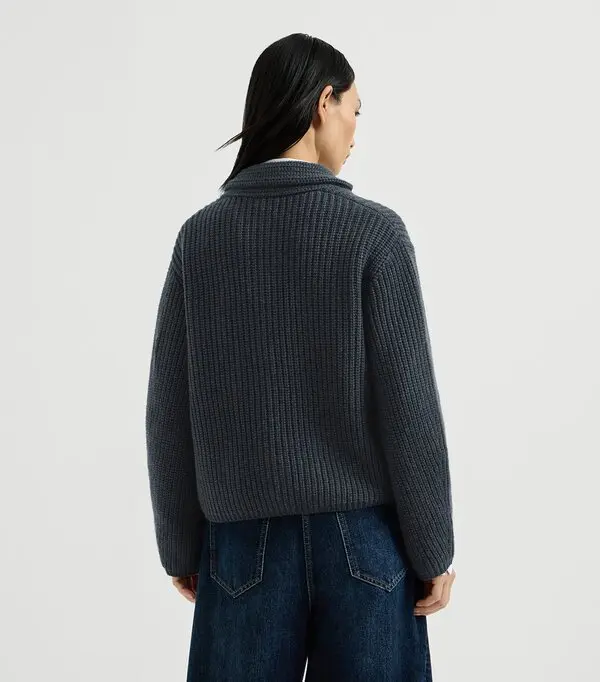 Brunello Cucinelli Cashmere Rib-knit Cardigan