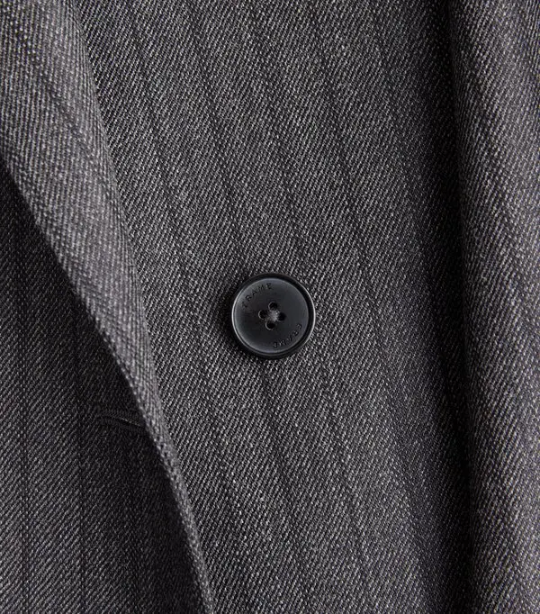 FRAME Wool Twill Pinstripe Blazer