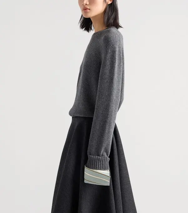 Prada Wool-cashmere Crew-neck Sweater