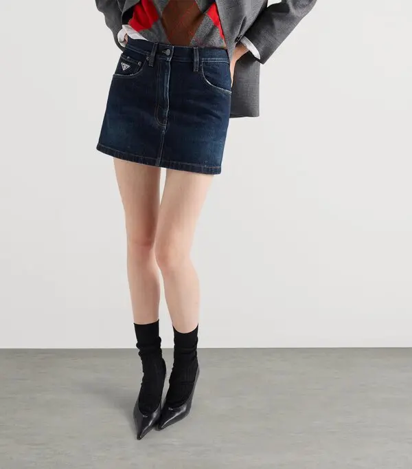 Prada Denim Mini Skirt