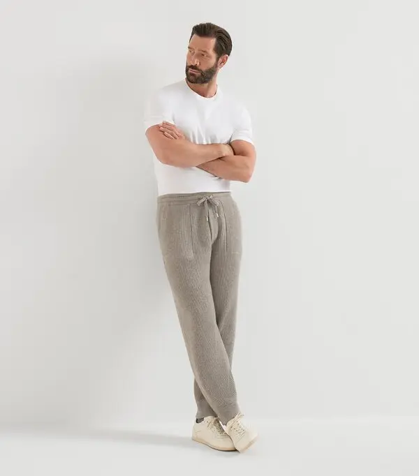Brunello Cucinelli Cashmere Rib-knit Sweatpants