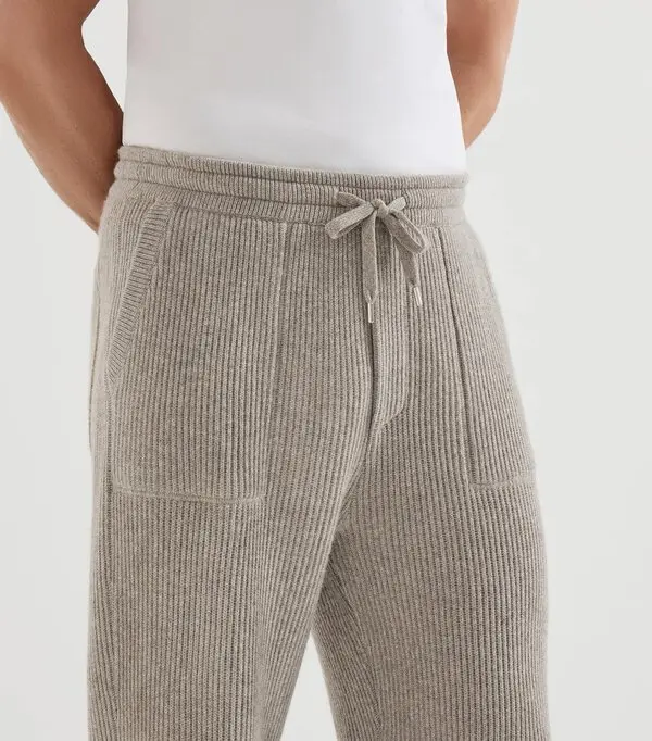 Brunello Cucinelli Cashmere Rib-knit Sweatpants