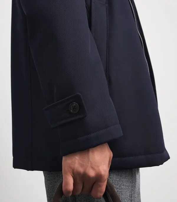 Herno Virgin Wool Padded Overcoat